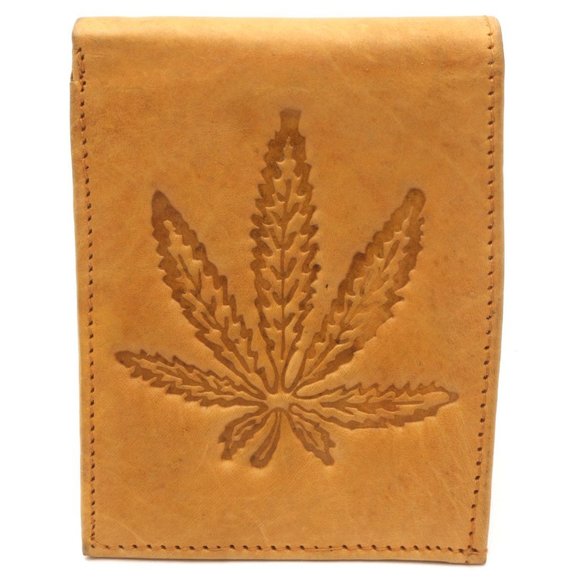 Bags | Bifold Wallet With Marijuana Leaf Design | Poshmark